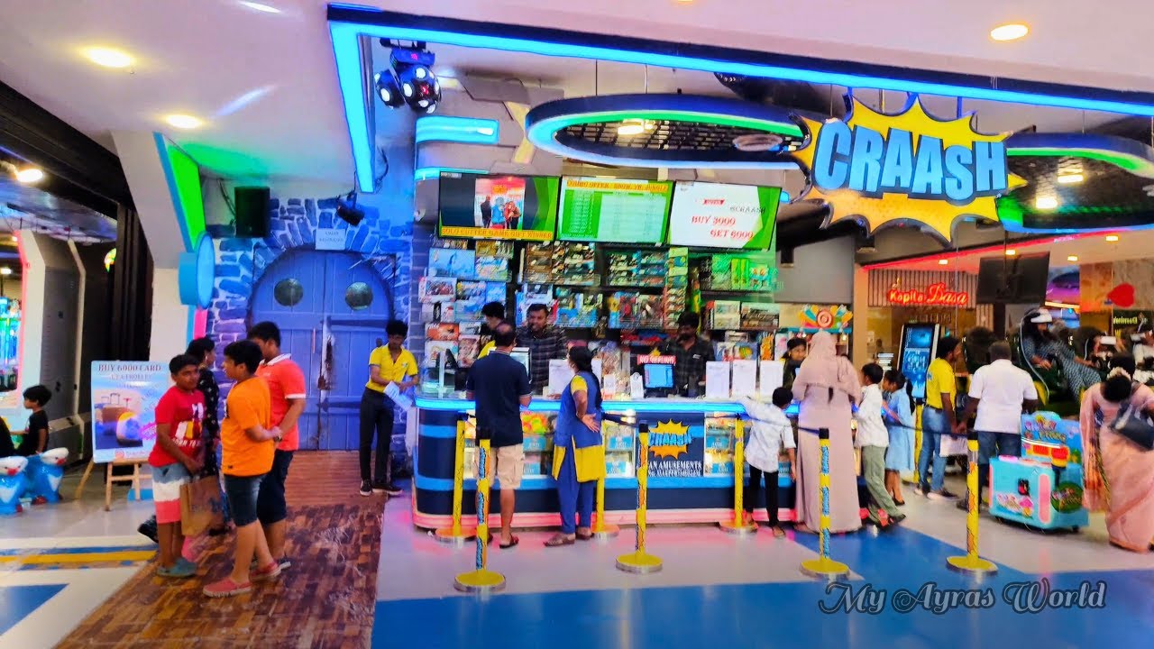 CRAASH Gaming Play Area in Express Avenue Mall | Kids Play Zone Vlog ...