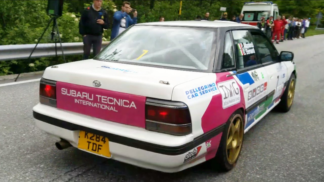 Subaru Legacy RS Group A | Pure Engine Sound + Rally Stage Start Valli ...