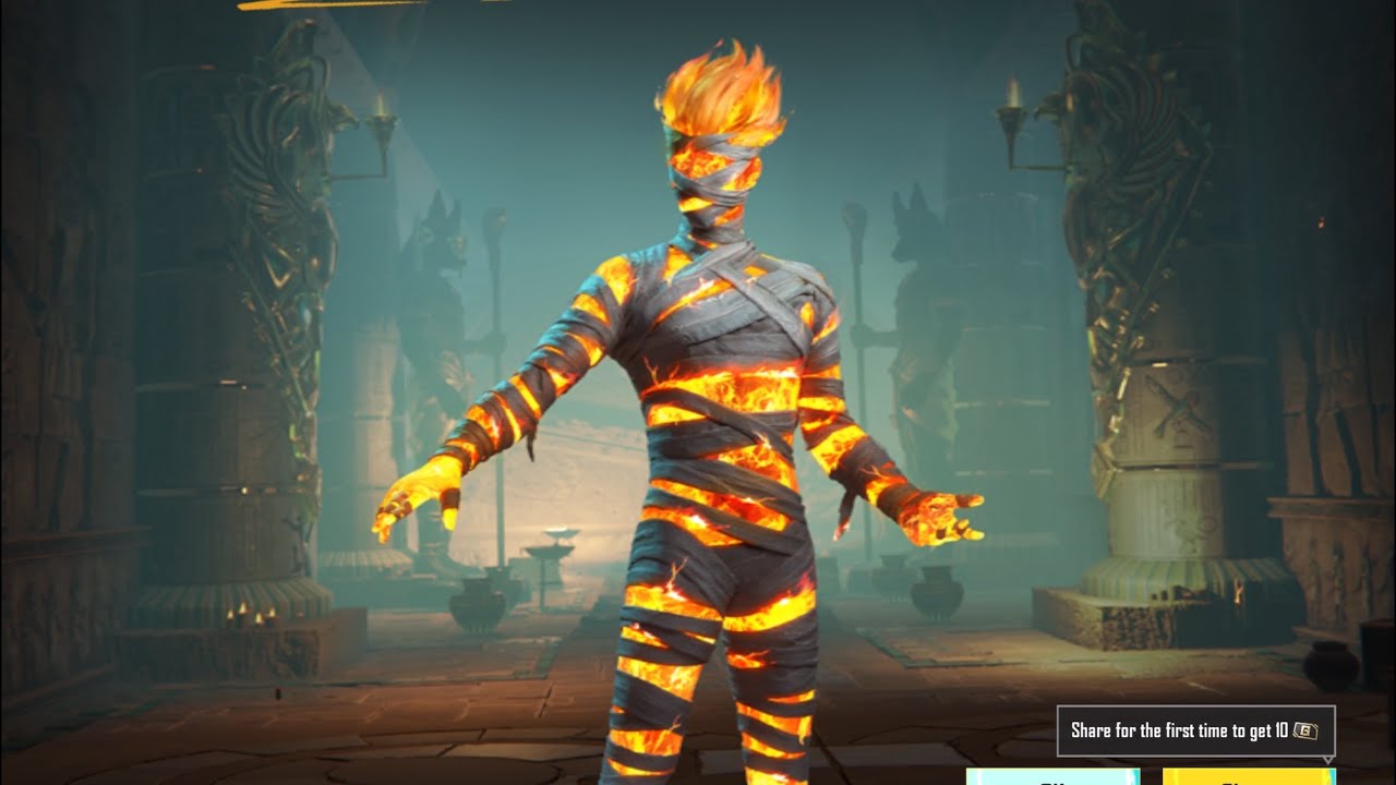 Inferno Fiend Lava Mummy Set Crate opening Luckiest Crate | 🔥PUBG ...