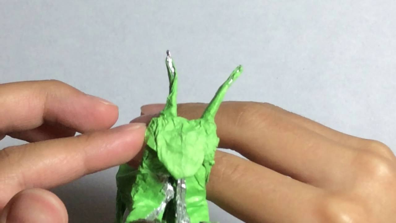 Origami Praying Mantis (Robert J Lang) Time Lapse - YouTube