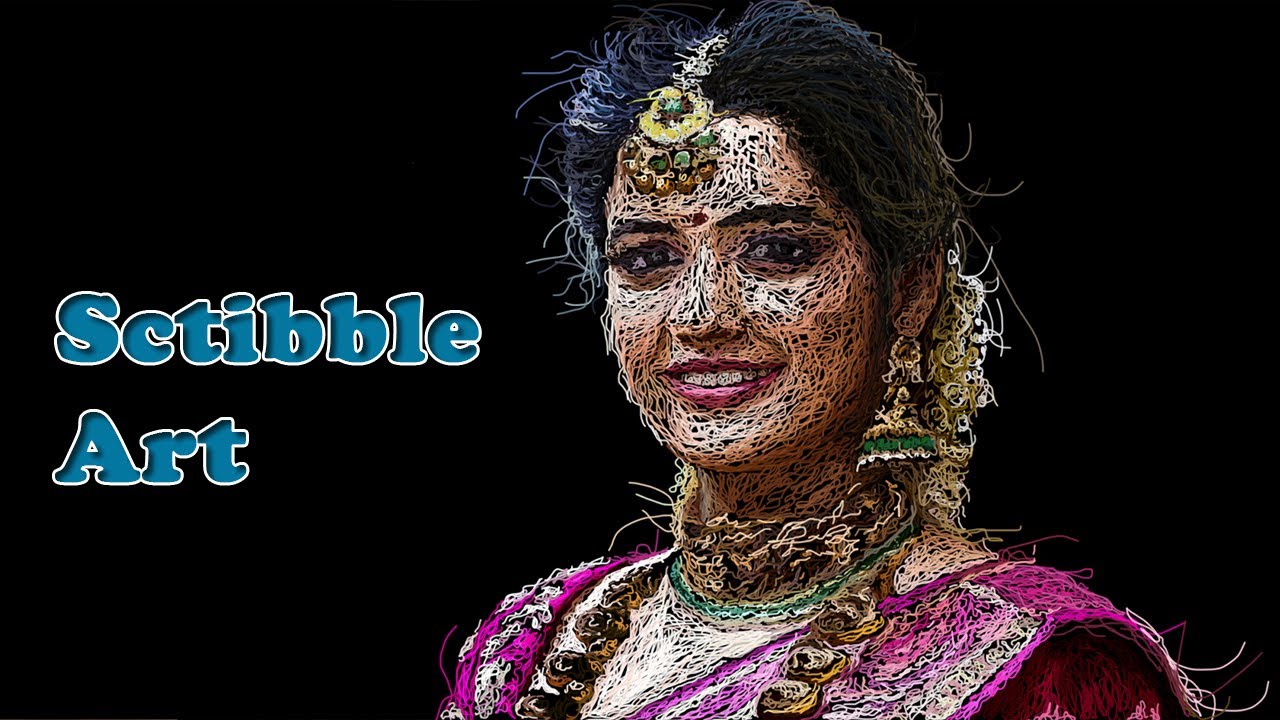Scribble Art Photoshop Tutorial - YouTube