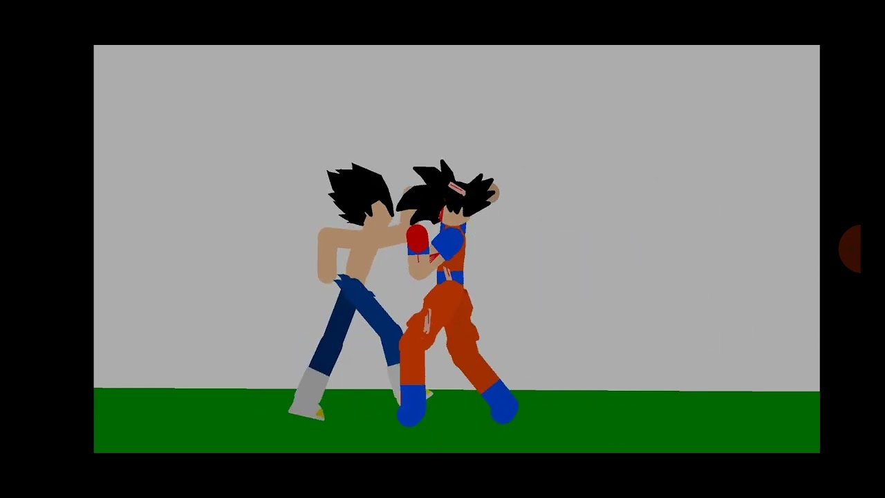 Goku vs Vegeta (stick nodes) - YouTube