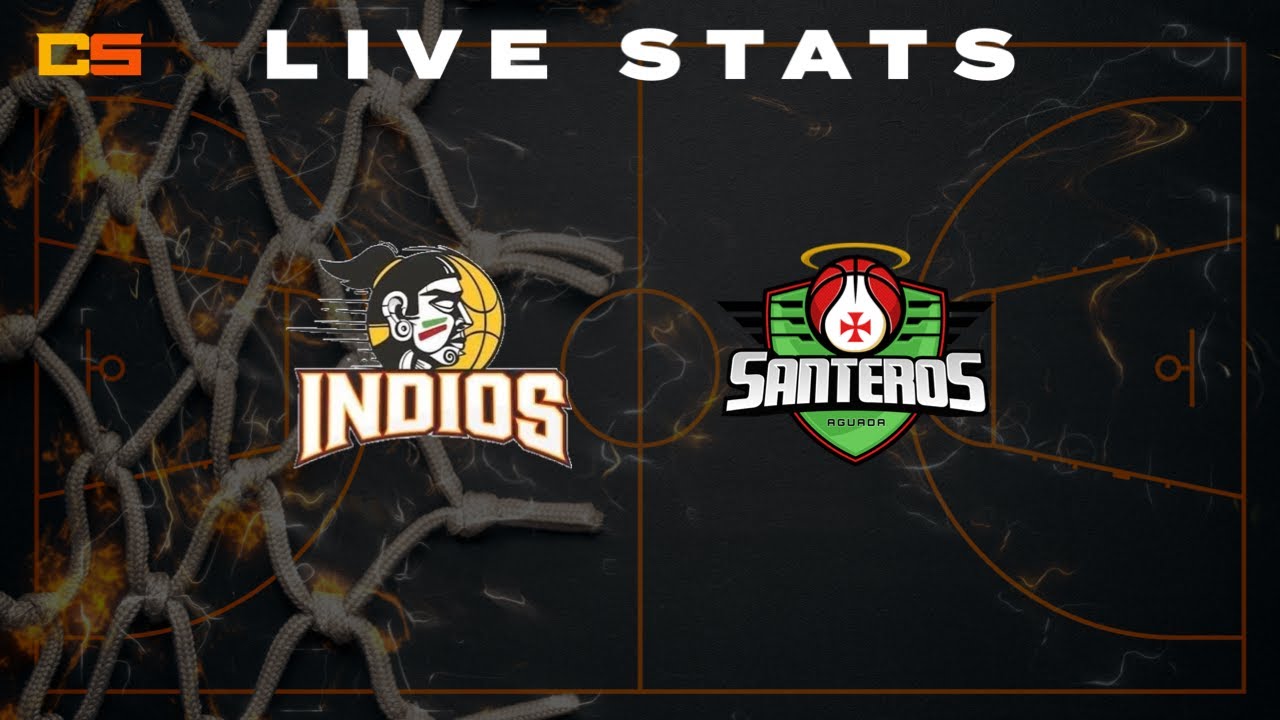 Indios de Mayagüez vs Santeros de Aguada - LIVE STATS - BSN - YouTube