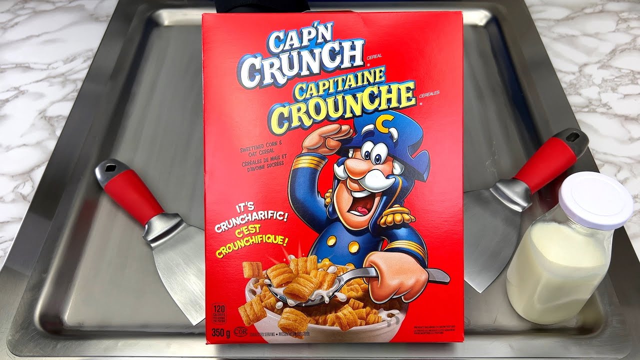 Captain Crunch ICE CREAM ROLLS - YouTube