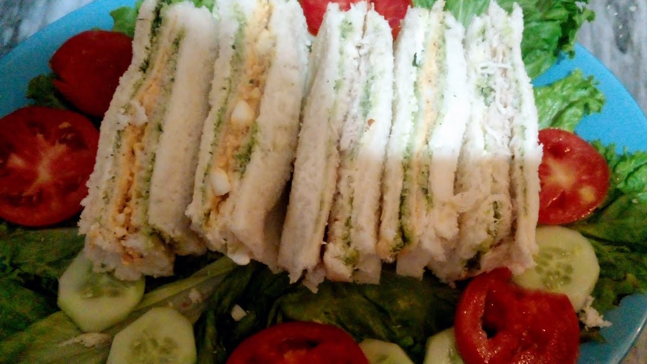 Nutty Chicken Ribbon Sandwich recipe - YouTube