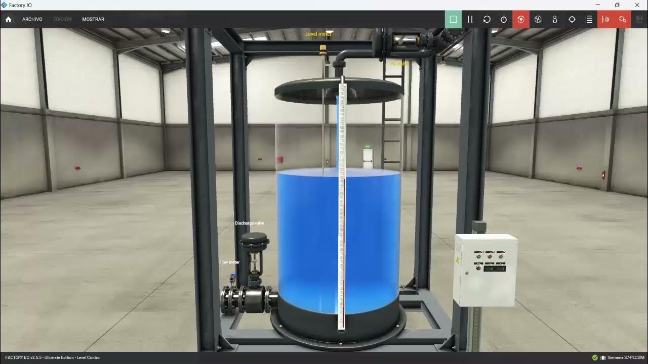 CONTROL PID DE NIVEL DE TANQUE FACTORY IO CON ECUACIÓN DE PID DISCRETO ...