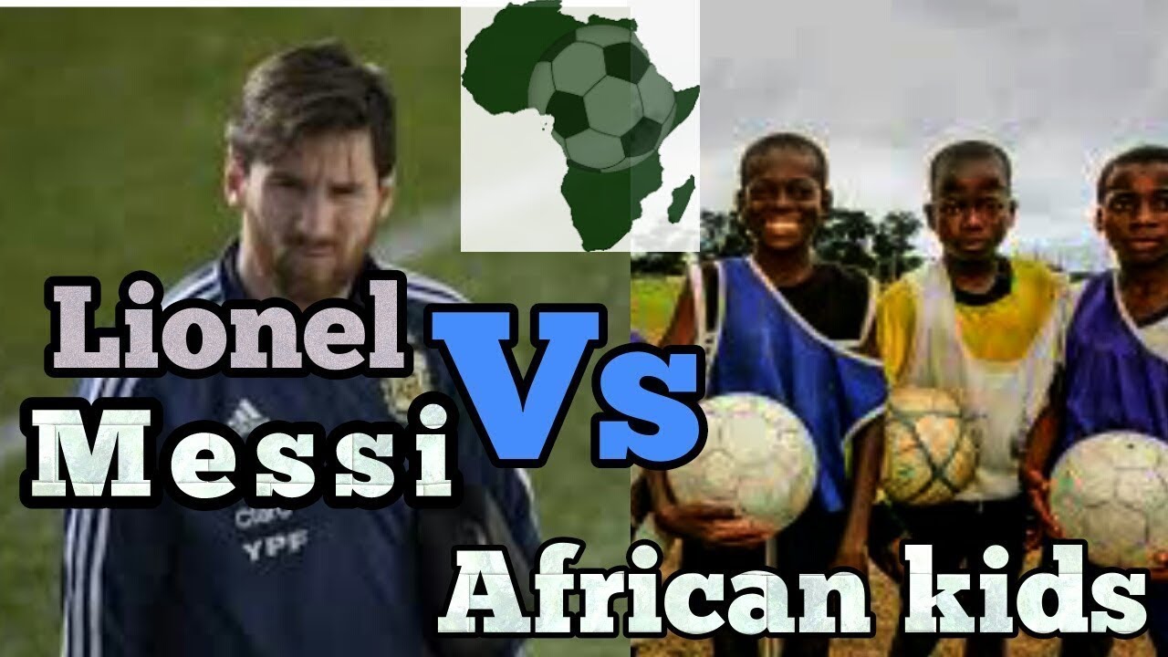 Messi vs African kids 2010 world cup. Messi loss ! - YouTube