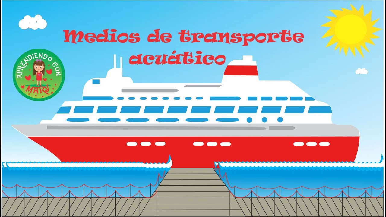 Medios de transporte acuático en inglés y en español, fácil de aprender ...