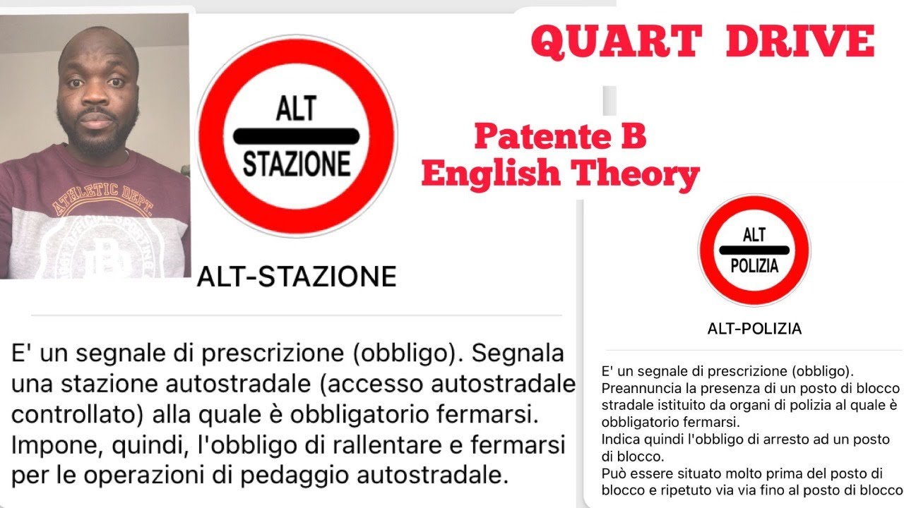 Segnali DI Obbligo ALT STAZIONE ENGLISH Theory - YouTube