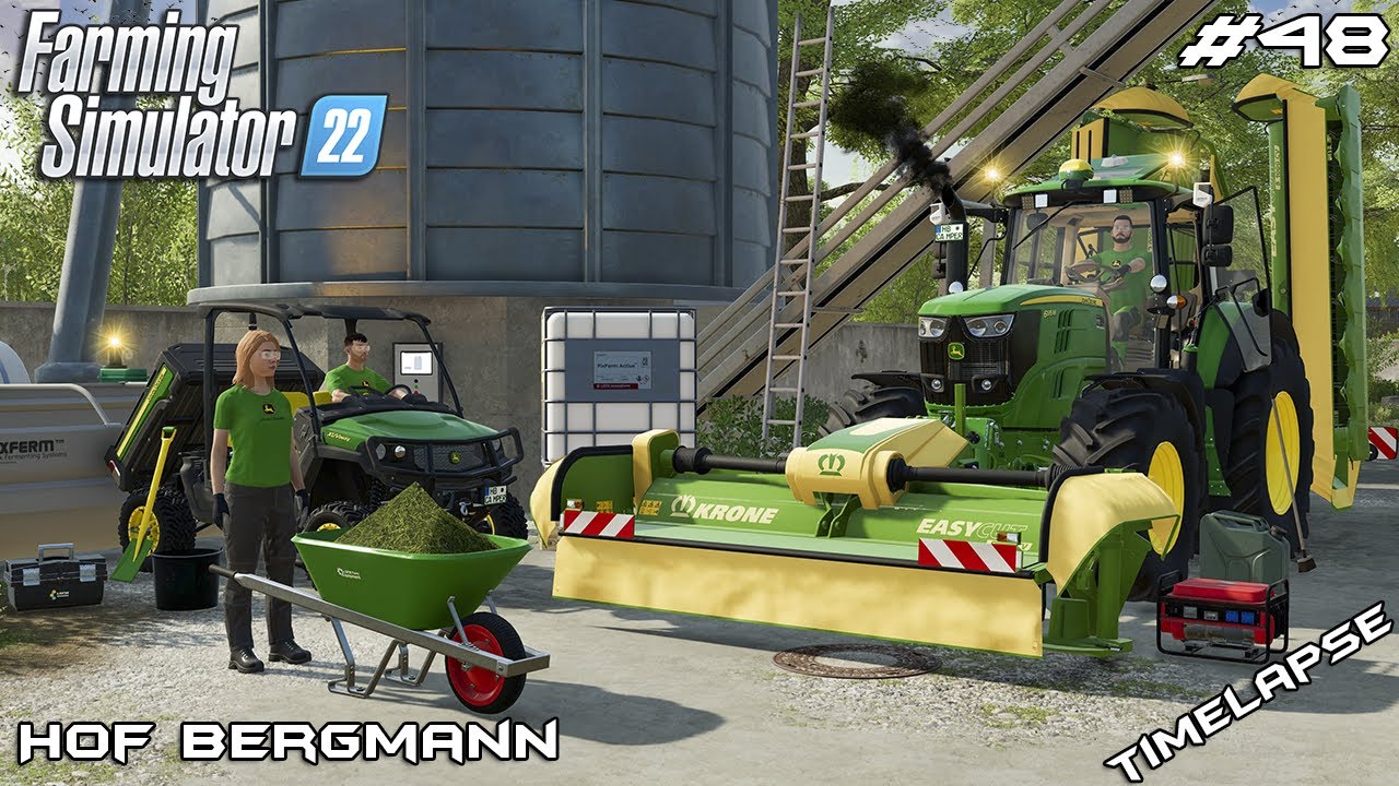 Getting SILAGE FERMENTER ready for SILAGE HARVEST | Hof Bergmann ...