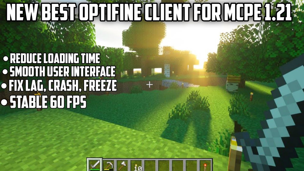 New Best Optifine Client for Minecraft PE 1.21+ (Ultra Optimizer) - YouTube