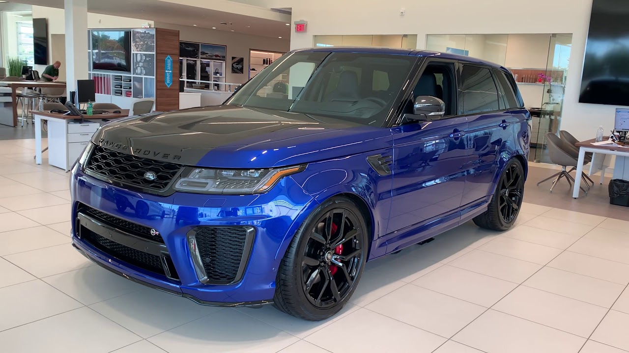 2020 Range Rover Sport SVR in Estoril Blue - YouTube