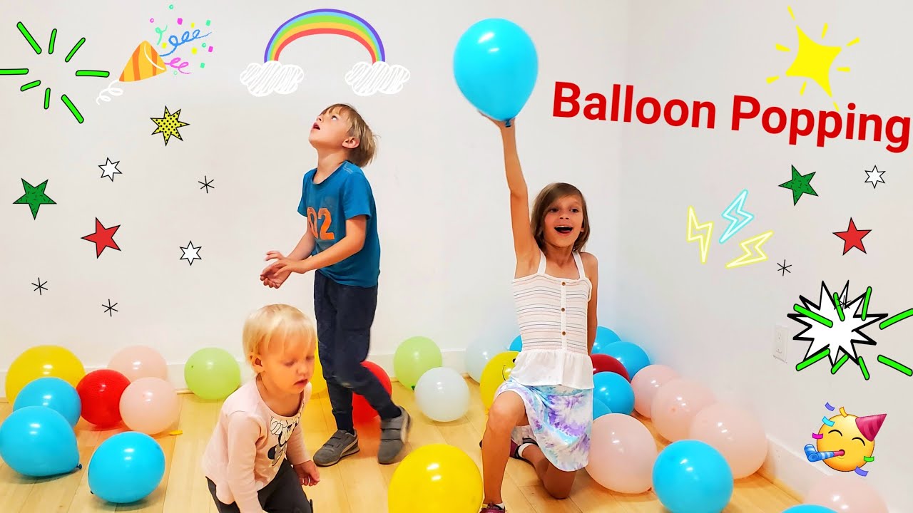 Balloon Popping Kids Party🎈😀 Fun Activity 🥳 @zumanic762 - YouTube