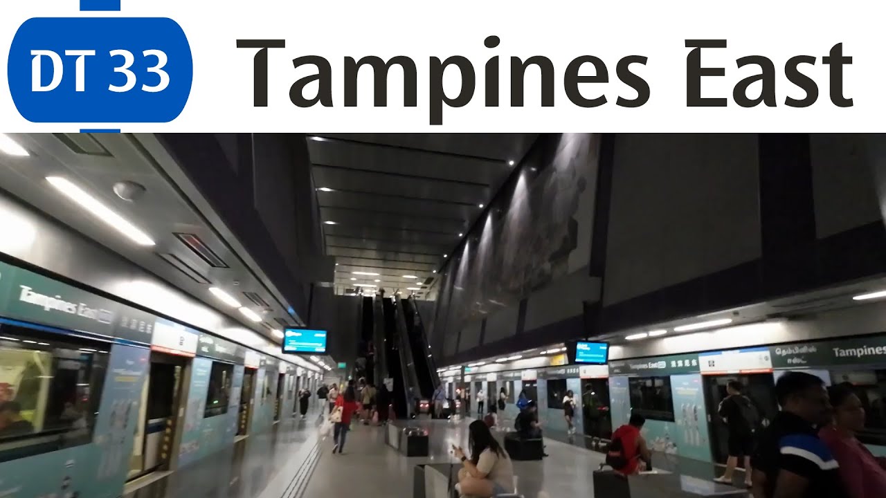DT33 Tampines East MRT Station: Exit A to Platforms | Downtown Line ...