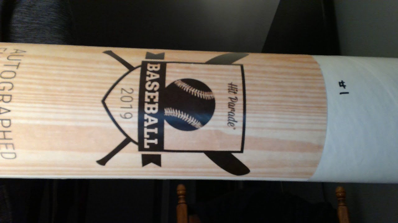jason Erny live break full sized auto baseball bat - YouTube