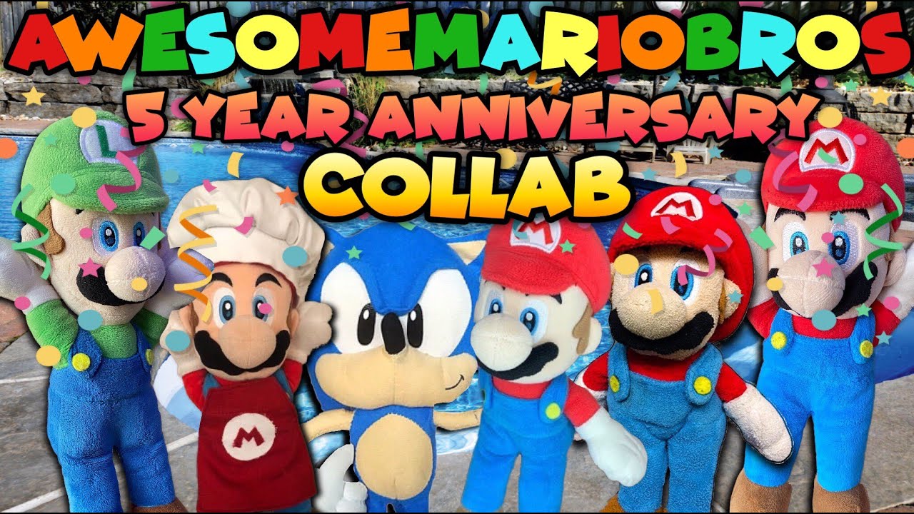 AMB - Mario & Luigi’s Anniversary Party! (5 Years Of AwesomeMarioBros ...