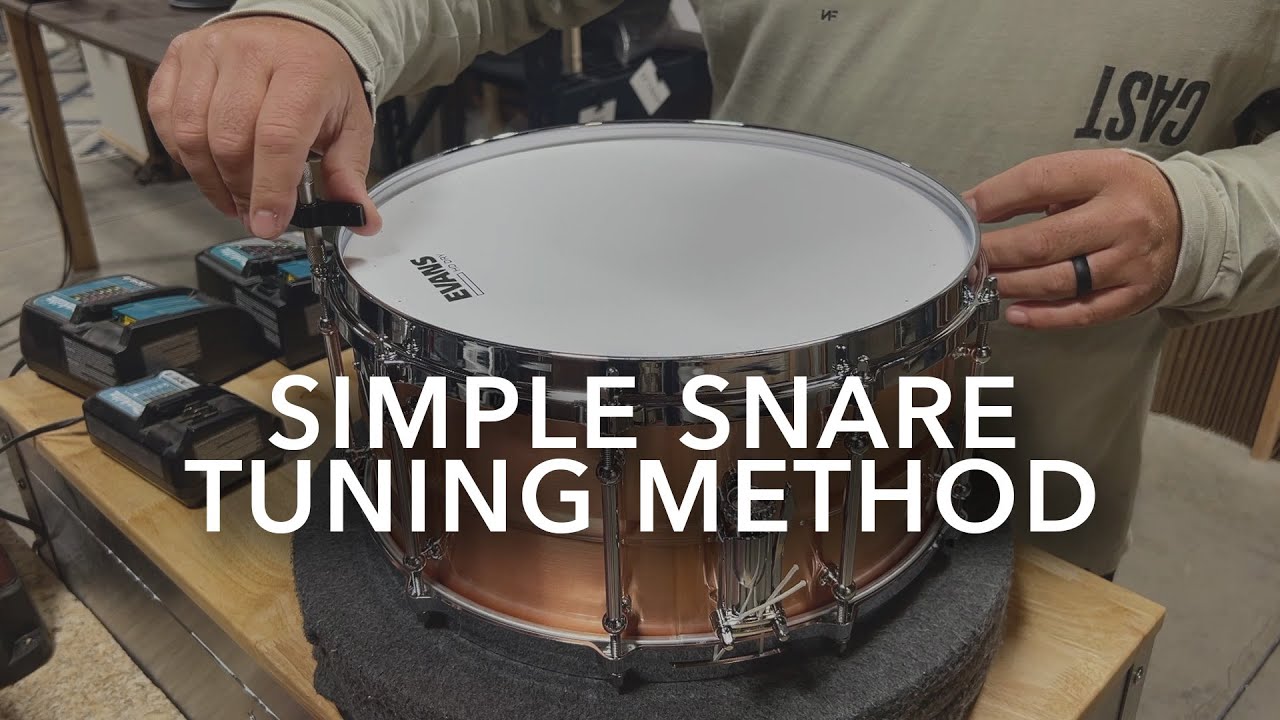 Simple Snare Drum Tuning Method - YouTube