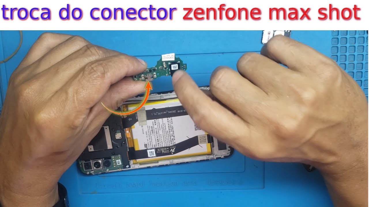 celular Asus zenfone max shot parou de carregar, como trocar conector ...