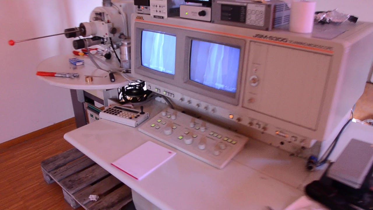 Jeol JSM-6300 Electron Microscope TMP Upgrade - YouTube