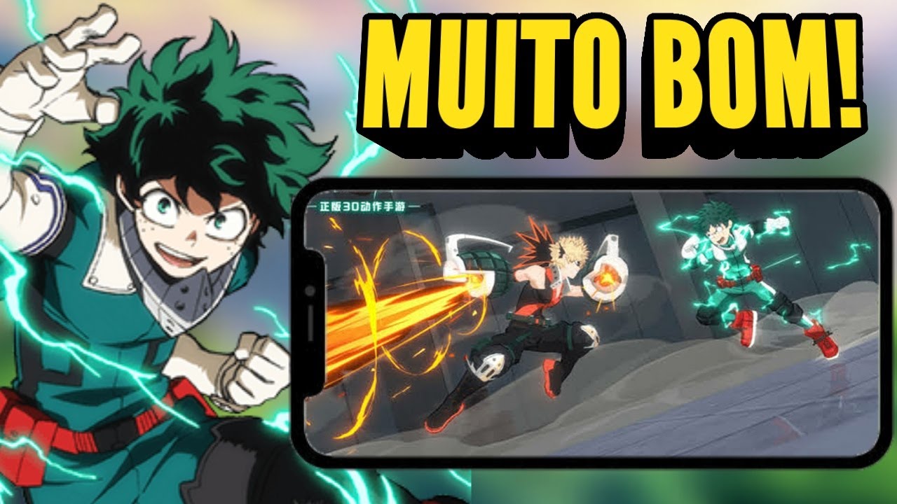 ESTÁ INCRÍVEL! NOVO GAME OFICIAL MY HERO ACADEMIA THE STRONGEST HERO ...