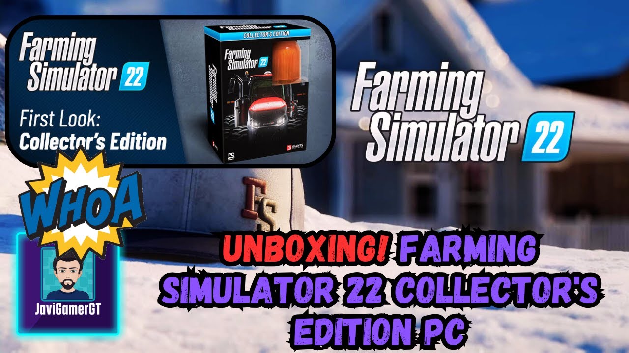 Unboxing! Farming Simulator 22 collector's edition PC - YouTube
