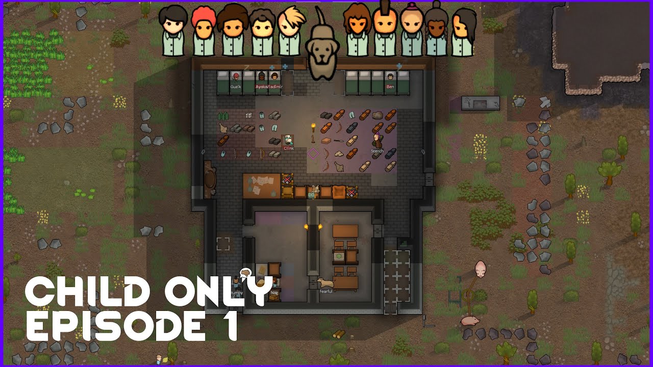 RimWorld Child Only Challenge - Episode 1 - YouTube