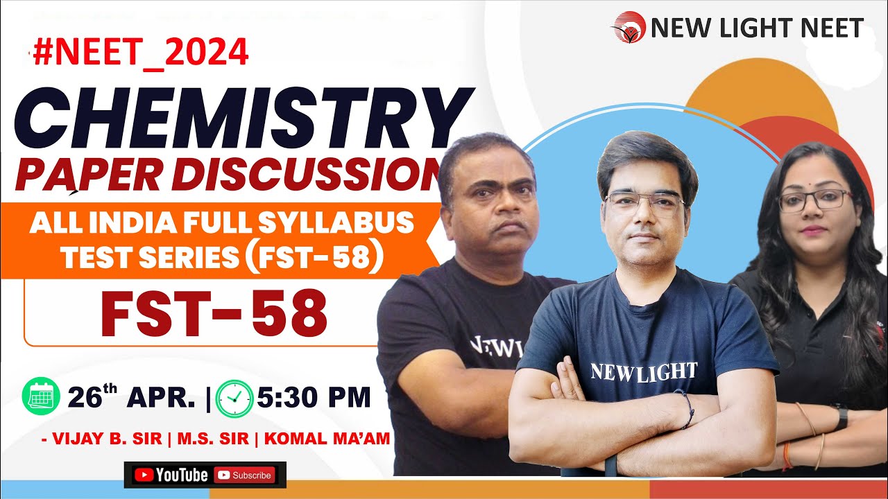 NEET 2024 | CHEMISTRY PAPER DISCUSSION | All India FULL SYLLABUS TEST ...