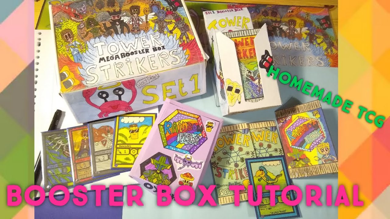 How to make a Booster Box for Homemade TCG -Tutorial- - YouTube