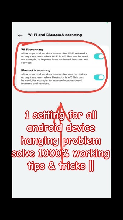 1 setting for all android device hang problem solve 1000% working tips & tricks || #video # ...