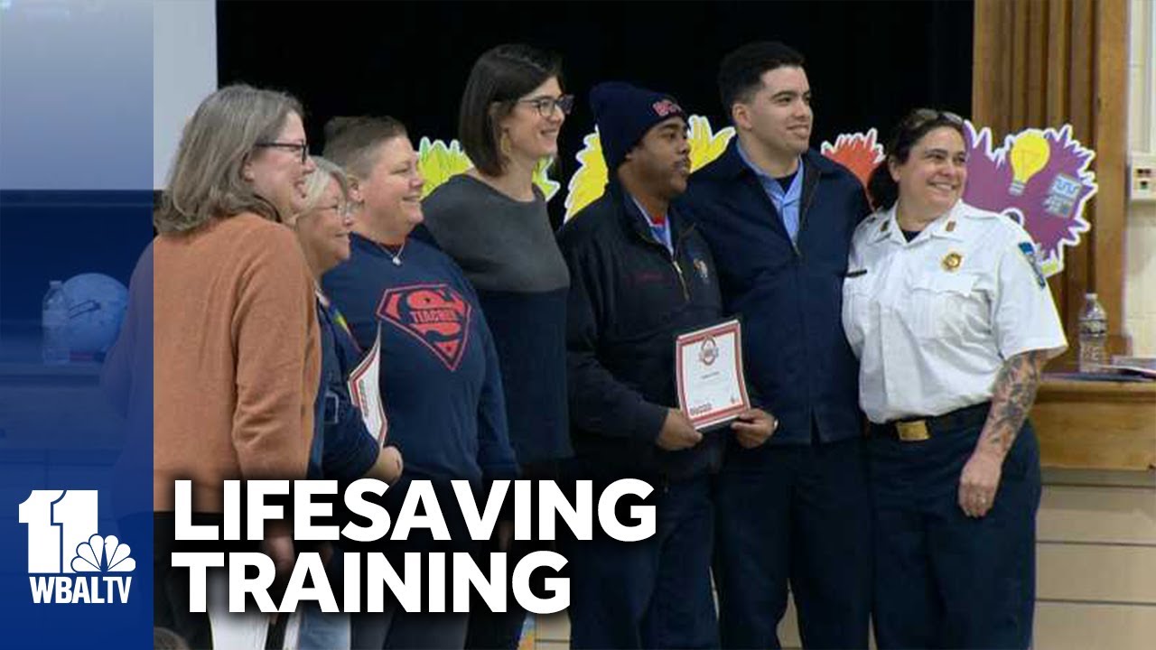 Teachers' CPR AED training saved bus driver's life - YouTube