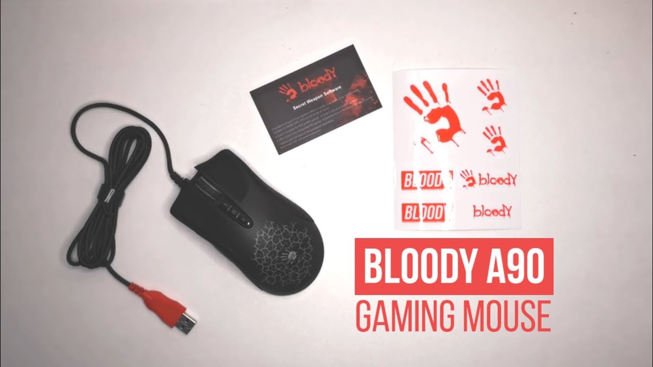 A4TECH BLOODY A90 GAMING MOUSE | UNBOXING AND TESTING - YouTube