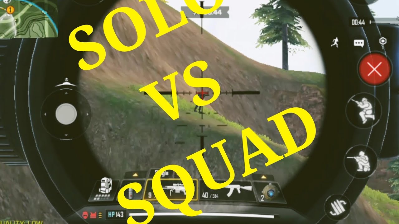 Call Of Duty Solo Vs Squad MATCH!! FULL RUSH GAMEPLAY MUST WATCH - YouTube