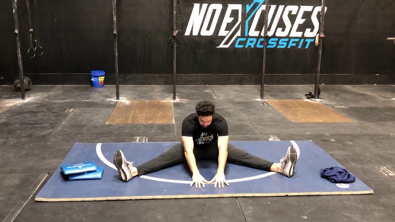 Seated straddle - YouTube