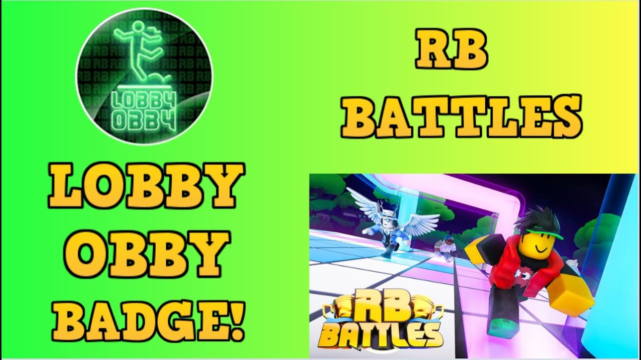 How to get Lobby Obby Badge in RB Battles - YouTube