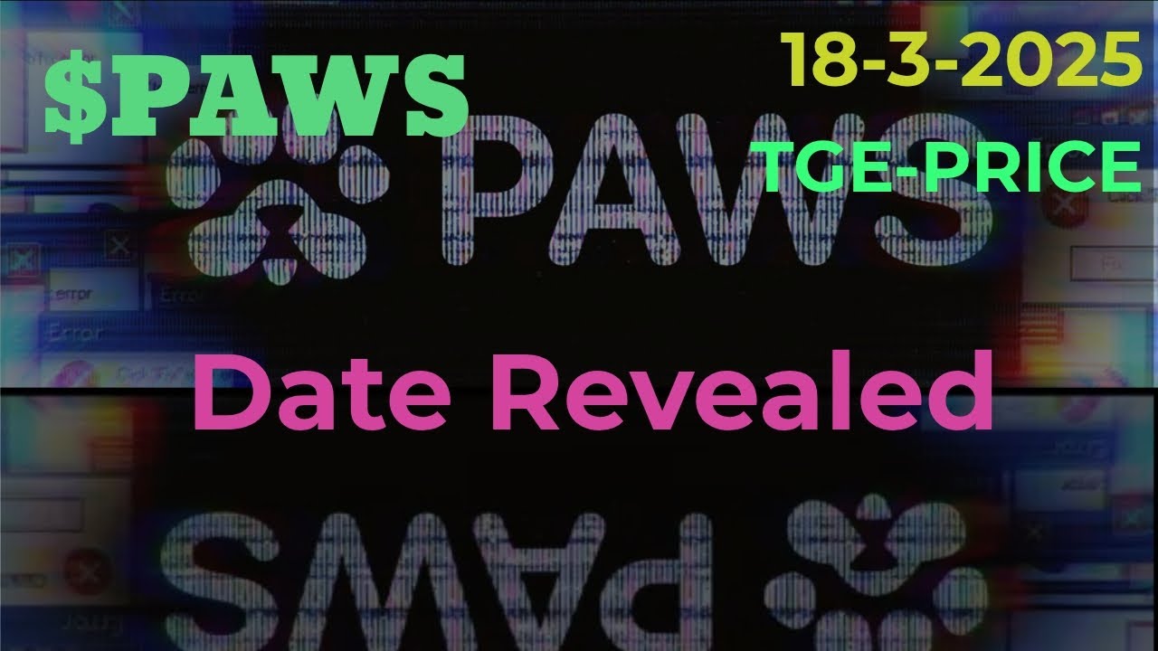 PAWS LAUNCHING DATE REVEALED 😱!! 🐾 PAWS AIRDROP UPDATE!! - YouTube