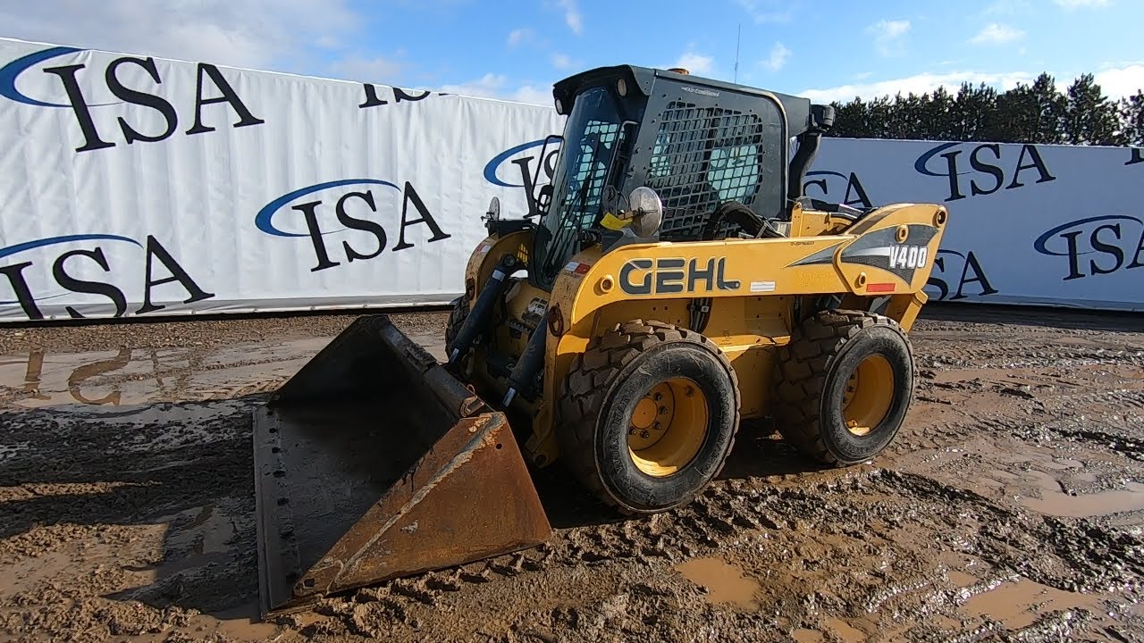 14394 - 2017 Gehl V400 Skid Steer Will Be Sold At Auction! - YouTube