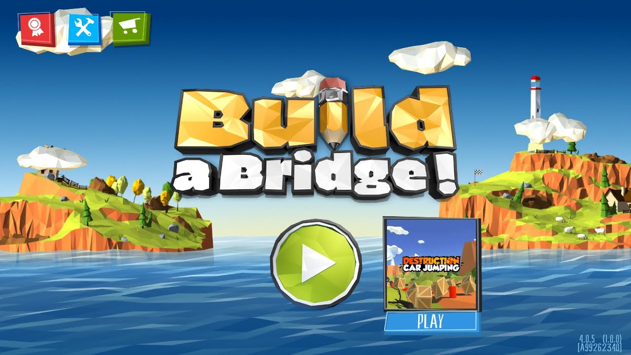 Build a bridge game play part 1 - YouTube