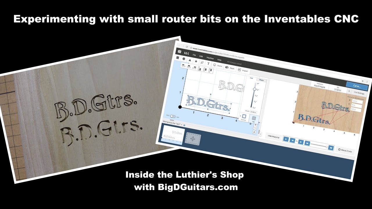 Inlay router bits on the Inventables CNC Machine for Logo's & Lettering ...