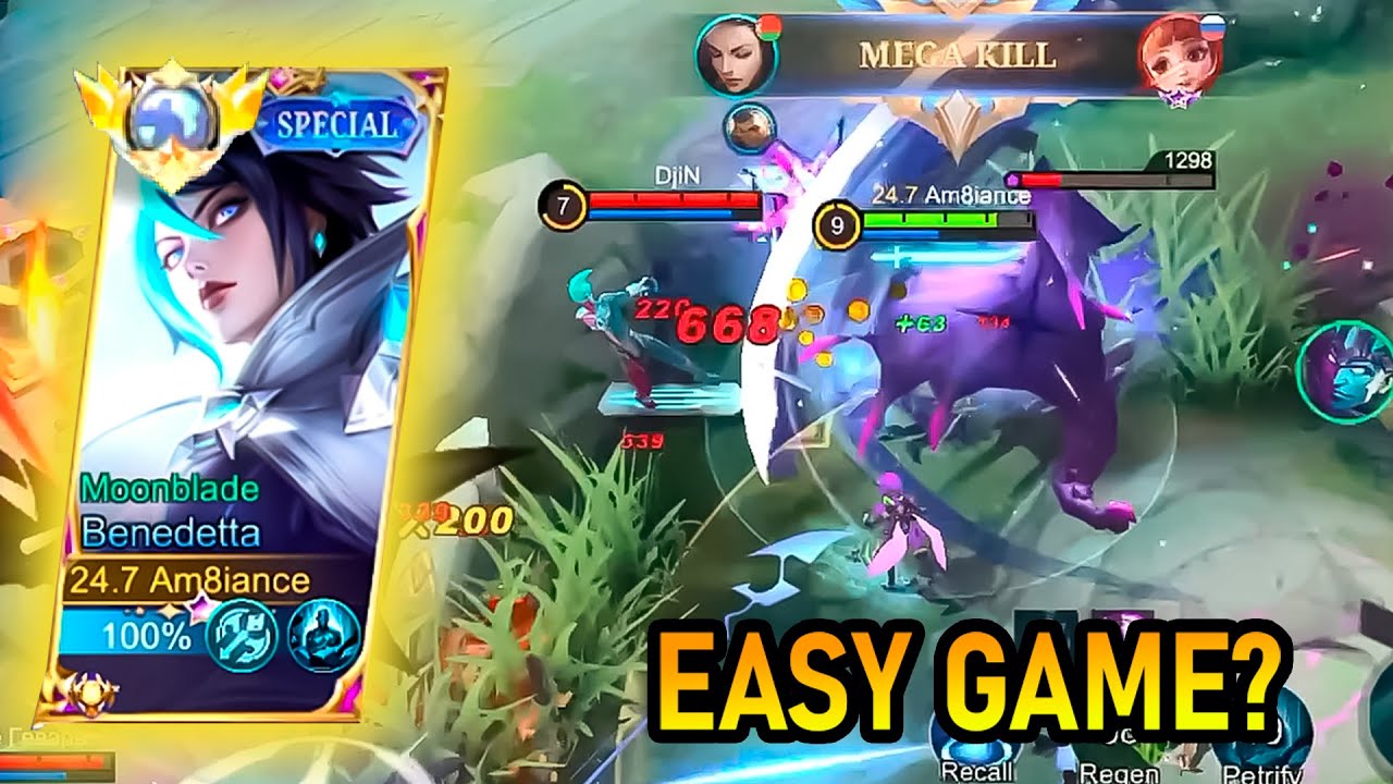 Benedetta - Easy Game? Top Global Build | Gameplay MLBB - YouTube