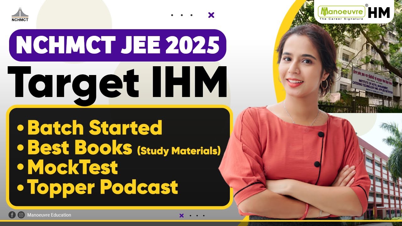 NCHMCT JEE 2025 Batch Launched!! Best Books For Preparation | Mock Test ...