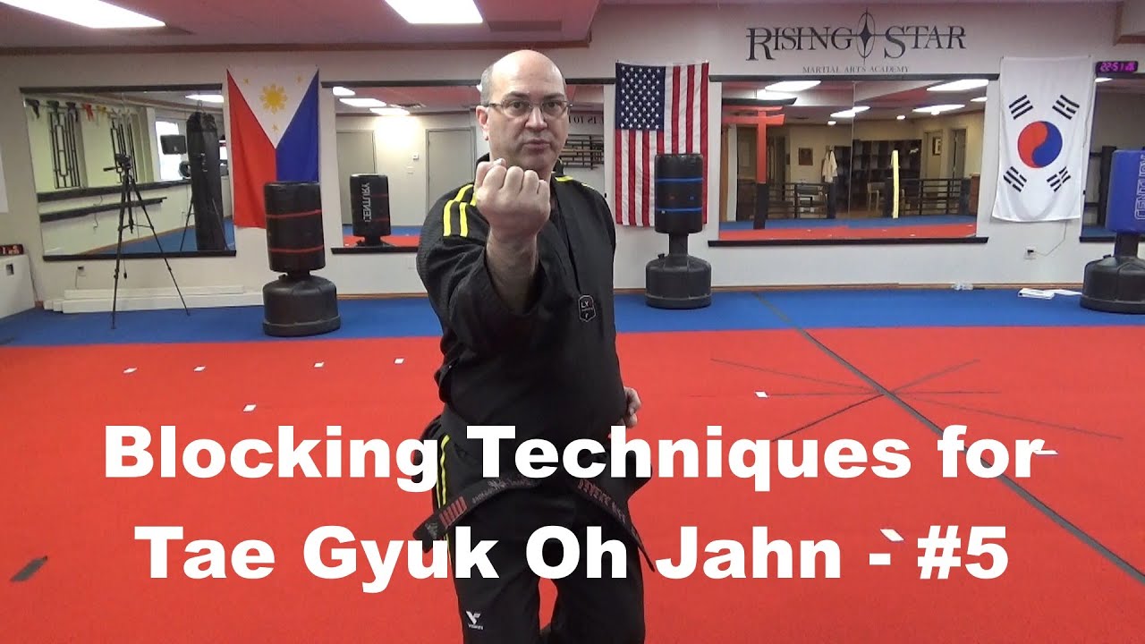 Basic Blocking Tutorial 103 for Taekwondo Poomsae,Tae Gyuk 5 - Taegyuk Oh Jahn - YouTube