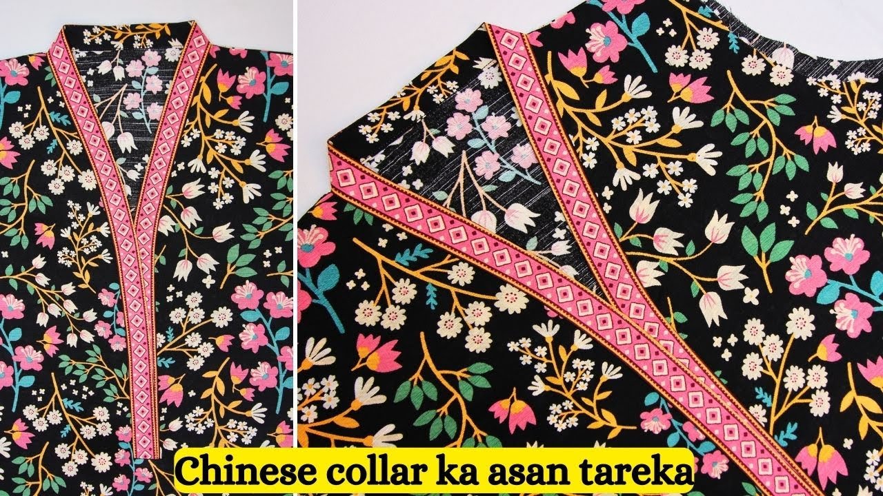 Overlap Chinese Collar Cutting & Stitching/ Overlap Neck Cutting ...