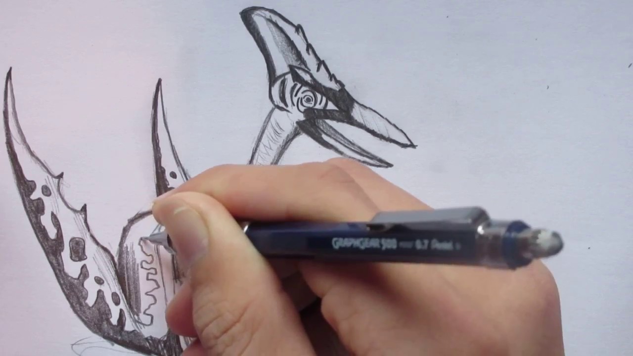 How to Draw Quetzalcoatlus from Jurassic World the Game - YouTube