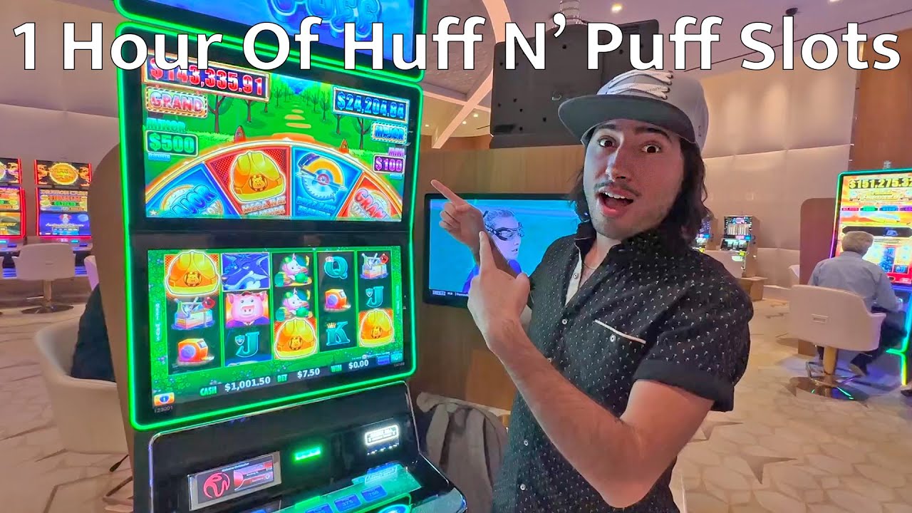 1 Hour Of Nonstop Huff N' Puff Slot Gambling!!! - YouTube