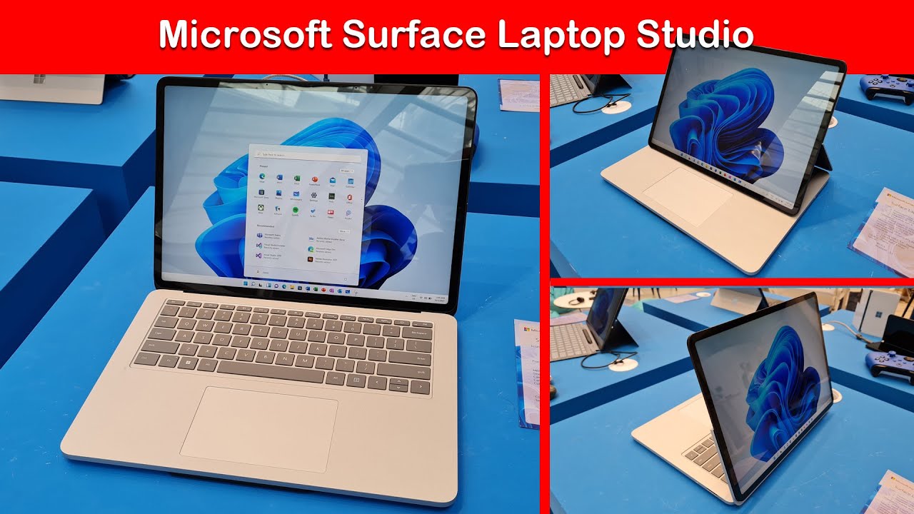 New Microsoft Surface LapTop Studio 2022 - Un vrai PC Transformers ...