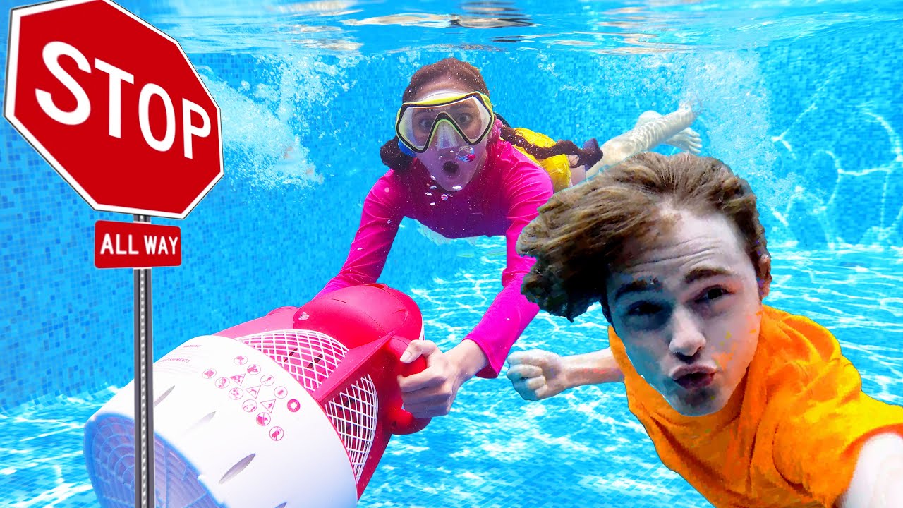 Ellie and Jimmy Dive into the Ultimate Swimming Pool Challenge! - YouTube