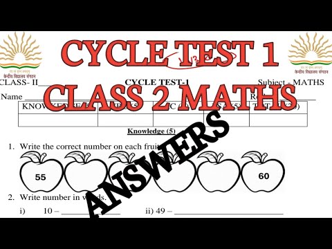 Class 2 cycle test 1 maths /kv/kvs/joyful #ncert #class2 #maths # ...