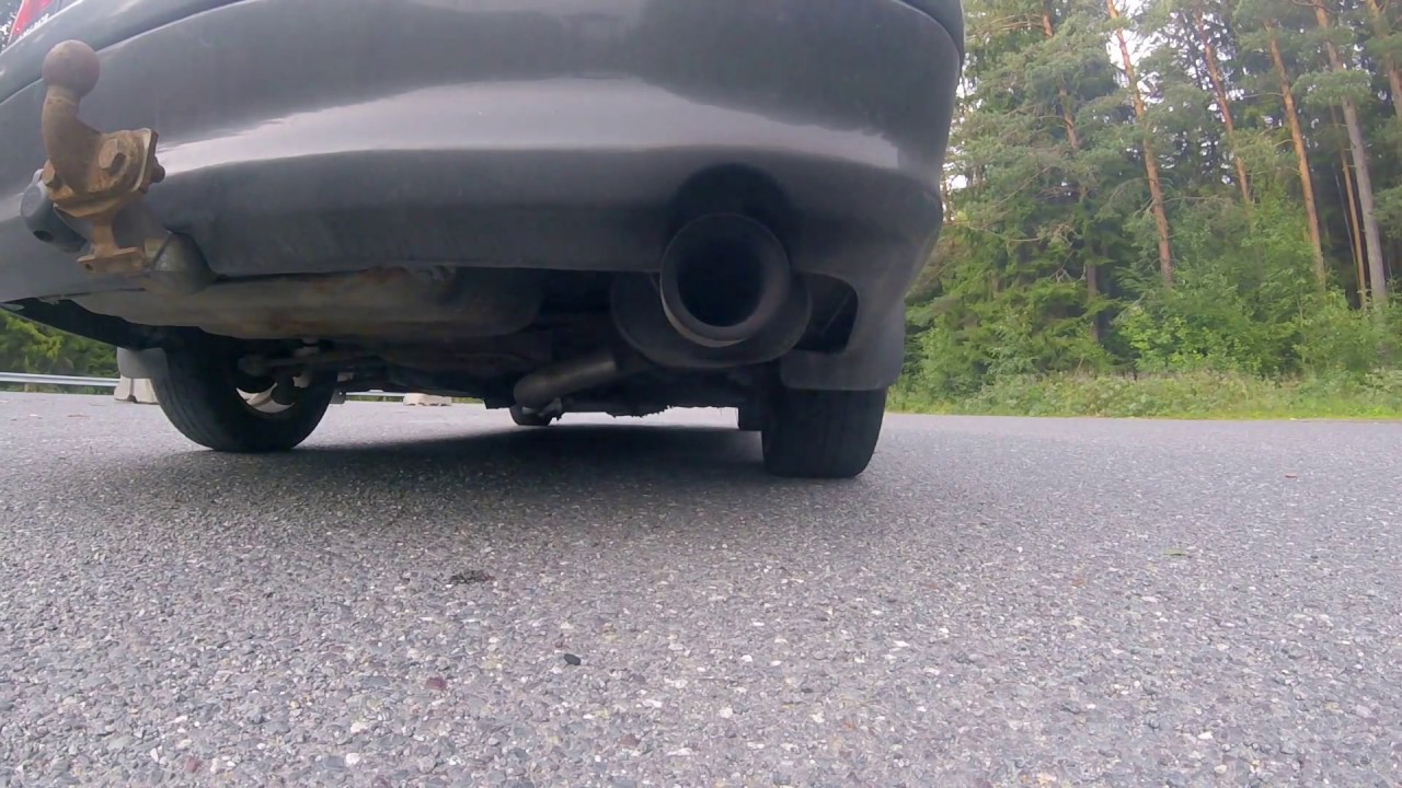 Straight Pipe From Turbo With Resonator - YouTube