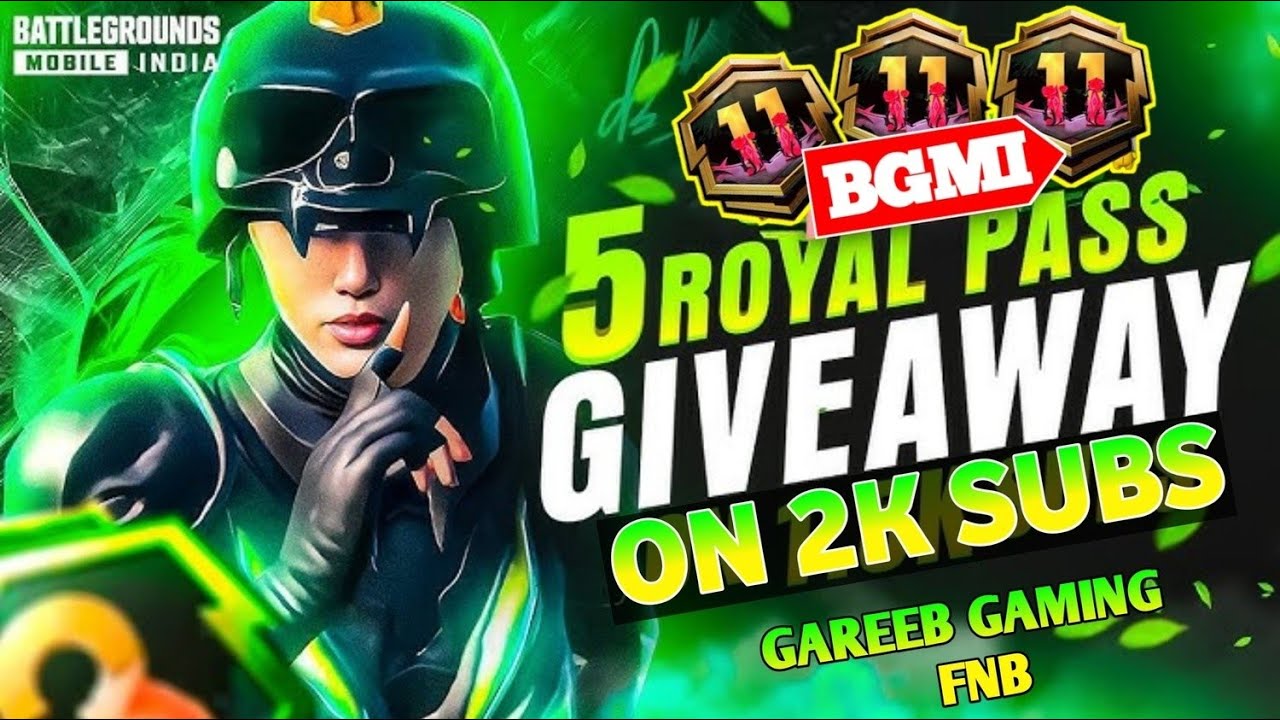 FREE FREE FREE ROYALE PASS FREE || ROYALE PASS GIVEAWAY ON 2K ...