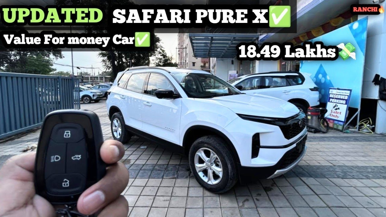 All New TATA Safari Pure x model On Road Price And Full details Review ...